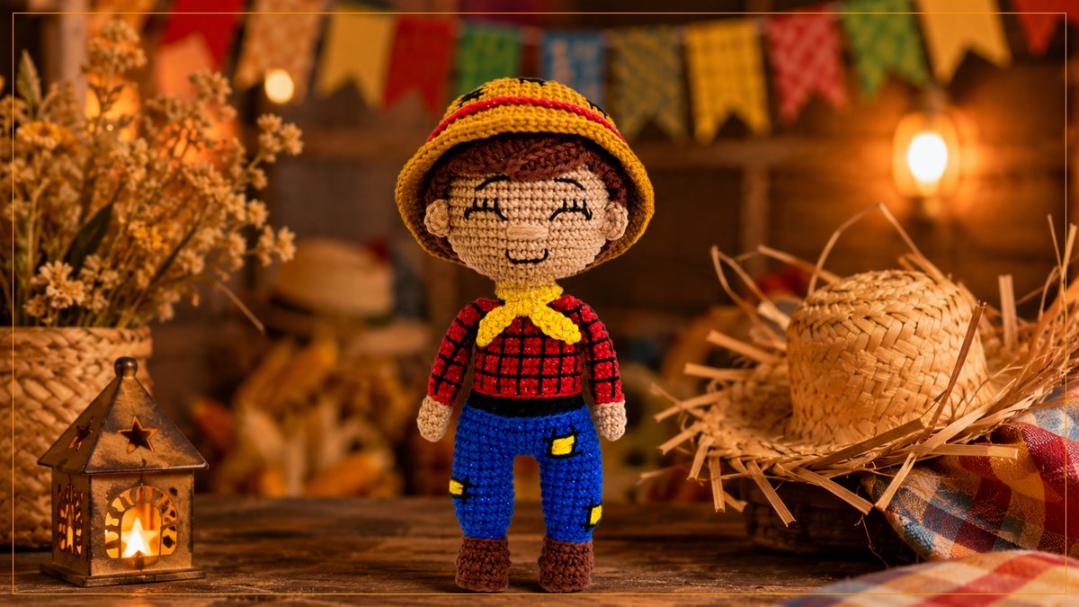 Boneco Chico Amigurumi com Fio Amigurumi – Receita